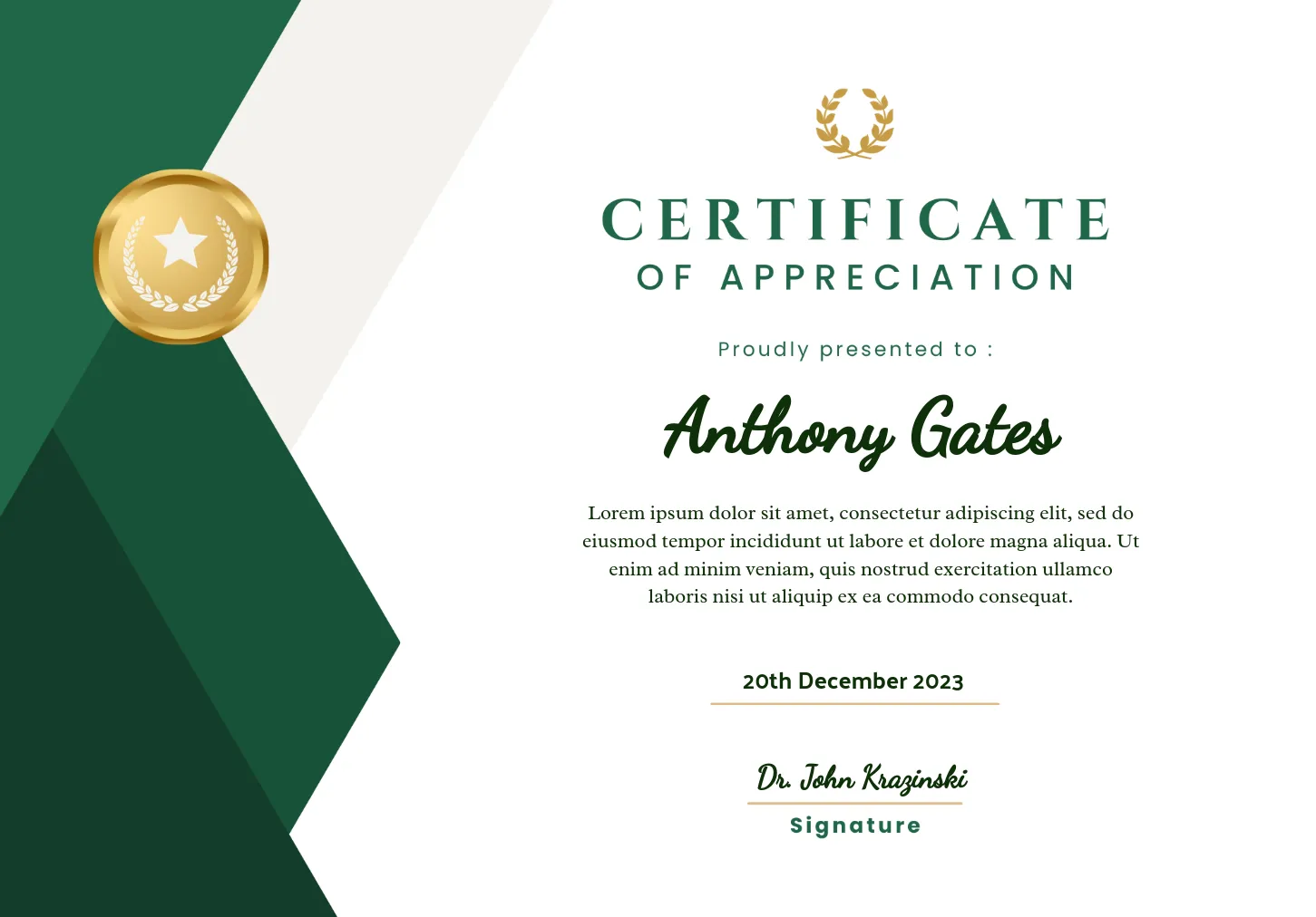 Customize 8 Certificate Templates